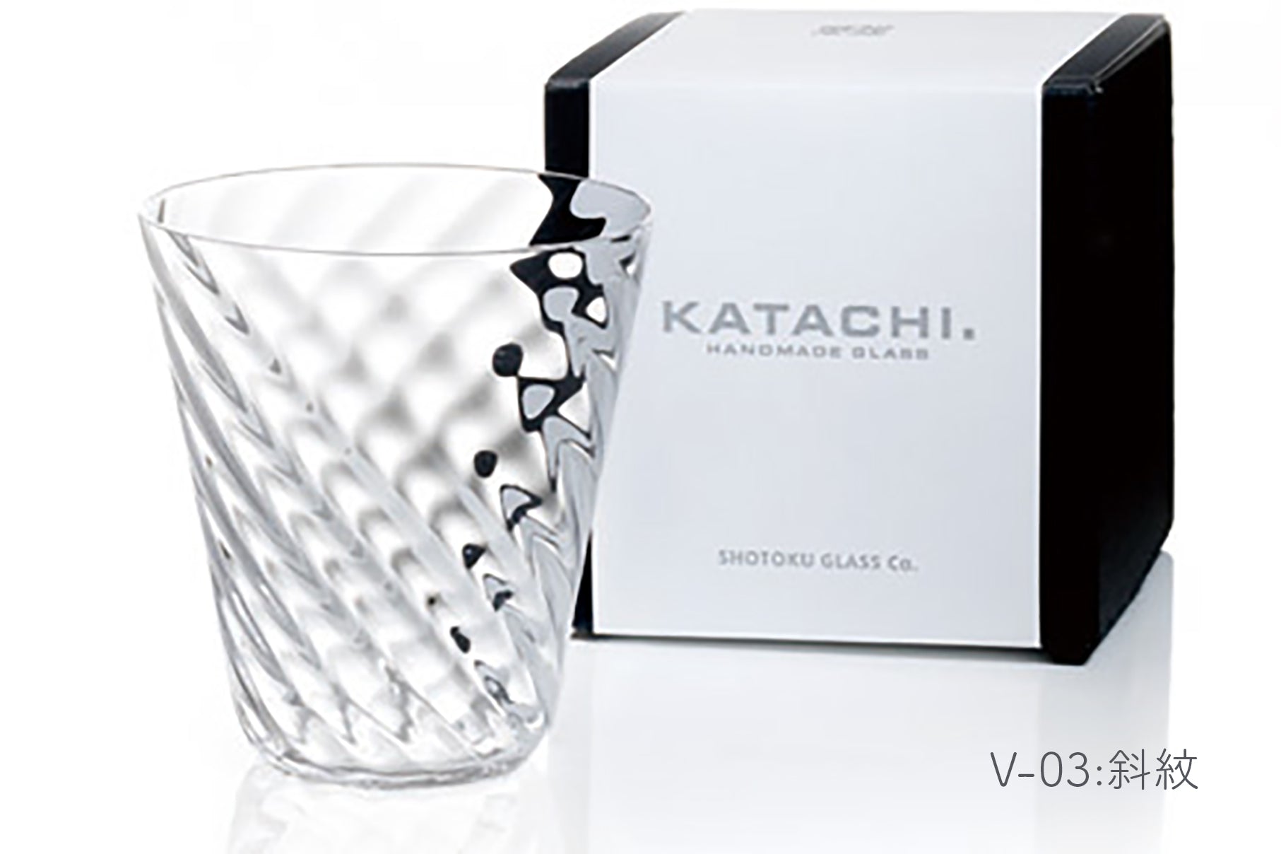 KATACHI handmade Glass ｜V shape | SHOTOKU Glass – ZAKKAsine